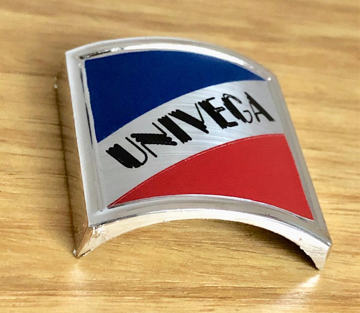 Univega Head badge - Chrome with Decal - old school bmx – VRC Cycles